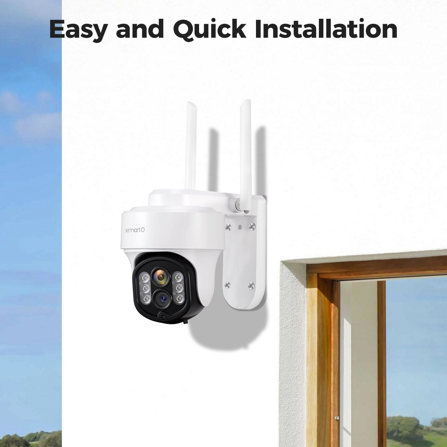 [WiFi 6 & 10X Zoom] XMARTO 10CH HD Auto Tracking PTZ Security Camera S ...