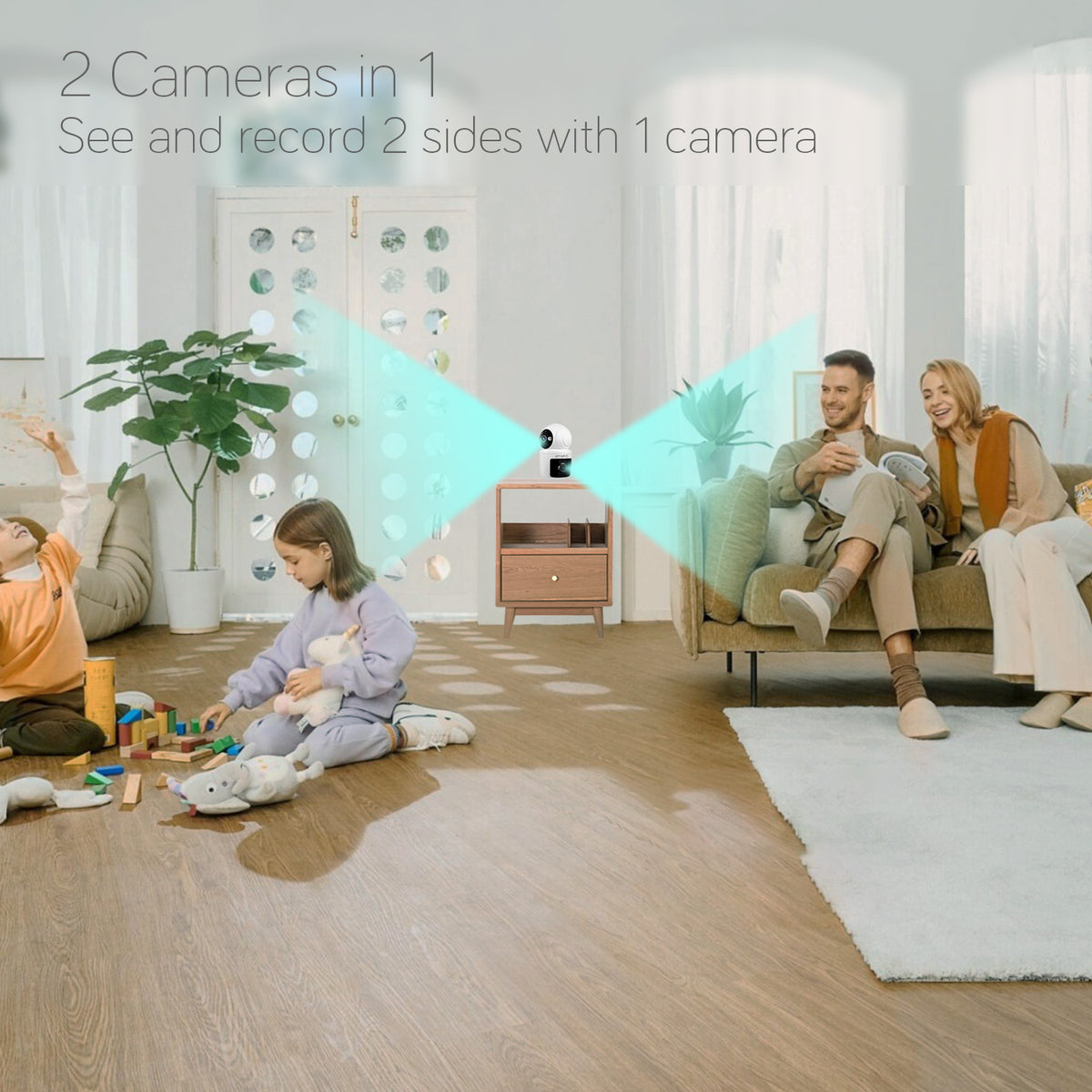 xmartO [AI Auto Track] 2K HD Auto Tracking Wireless Security Camera AC ...